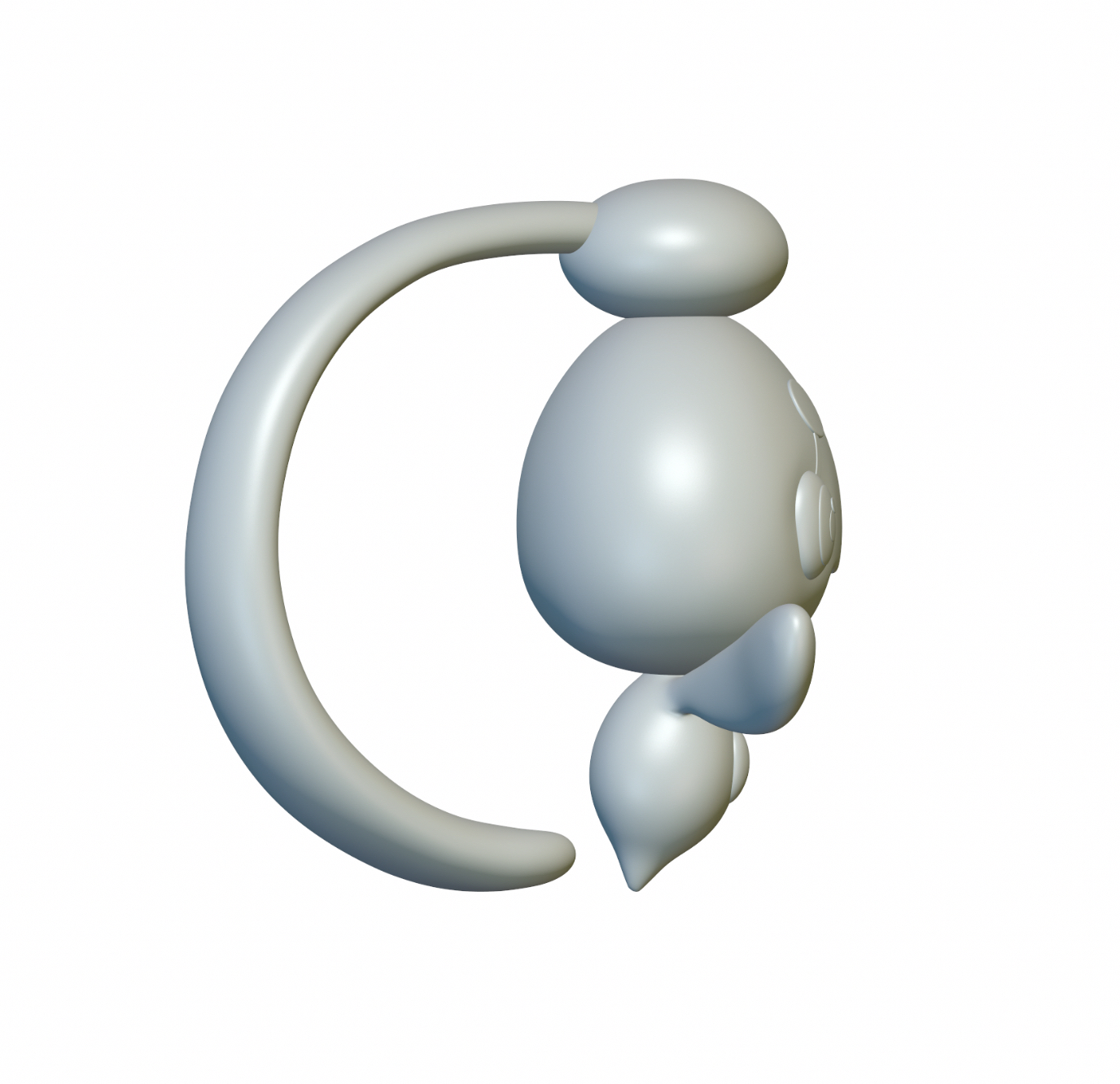 Pokemon Phione #489 - Ready for 3D Printing! | 3D models download ...