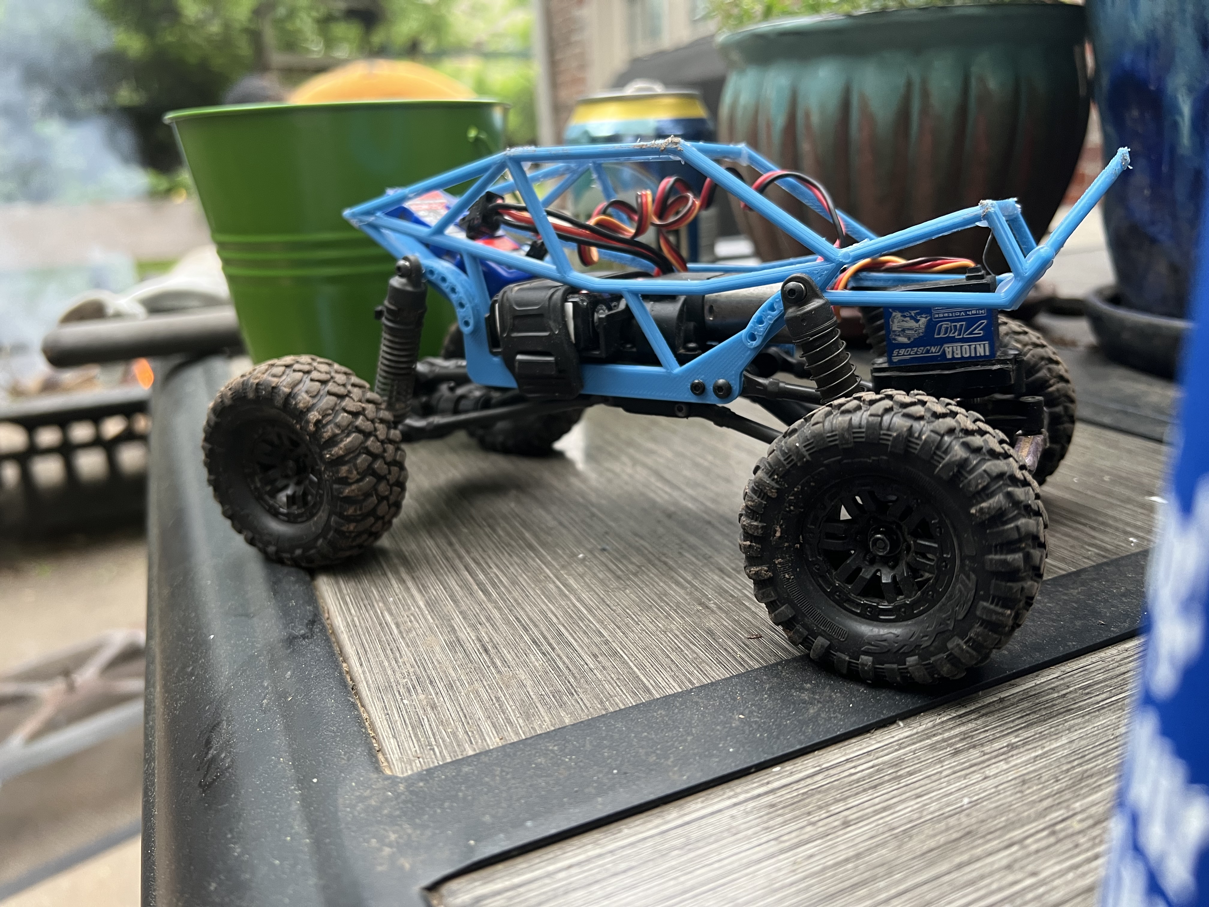 Trx4m Rock Bouncer Cage V2 Chassis w/Adjustable shock mounts | 3D ...