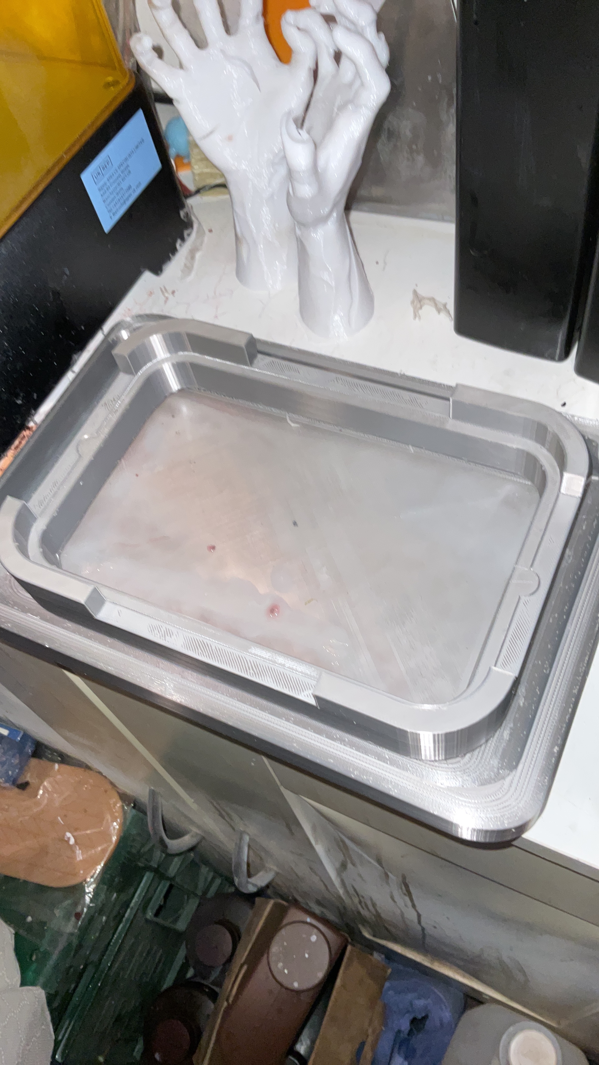 Halot vat holder and drip tray | 3D models download | Creality Cloud