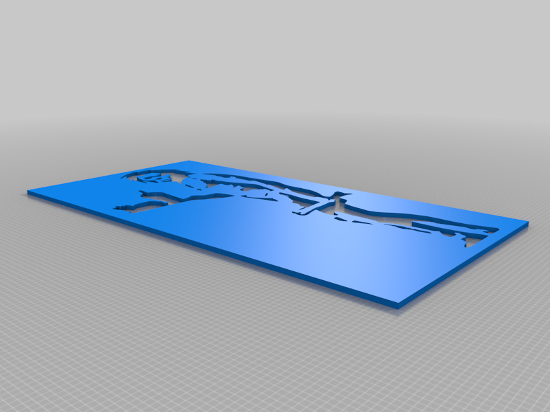 Free Digital Art STL Download - Banksy Caveman Fast Food Stencilby SMT_M 🦊