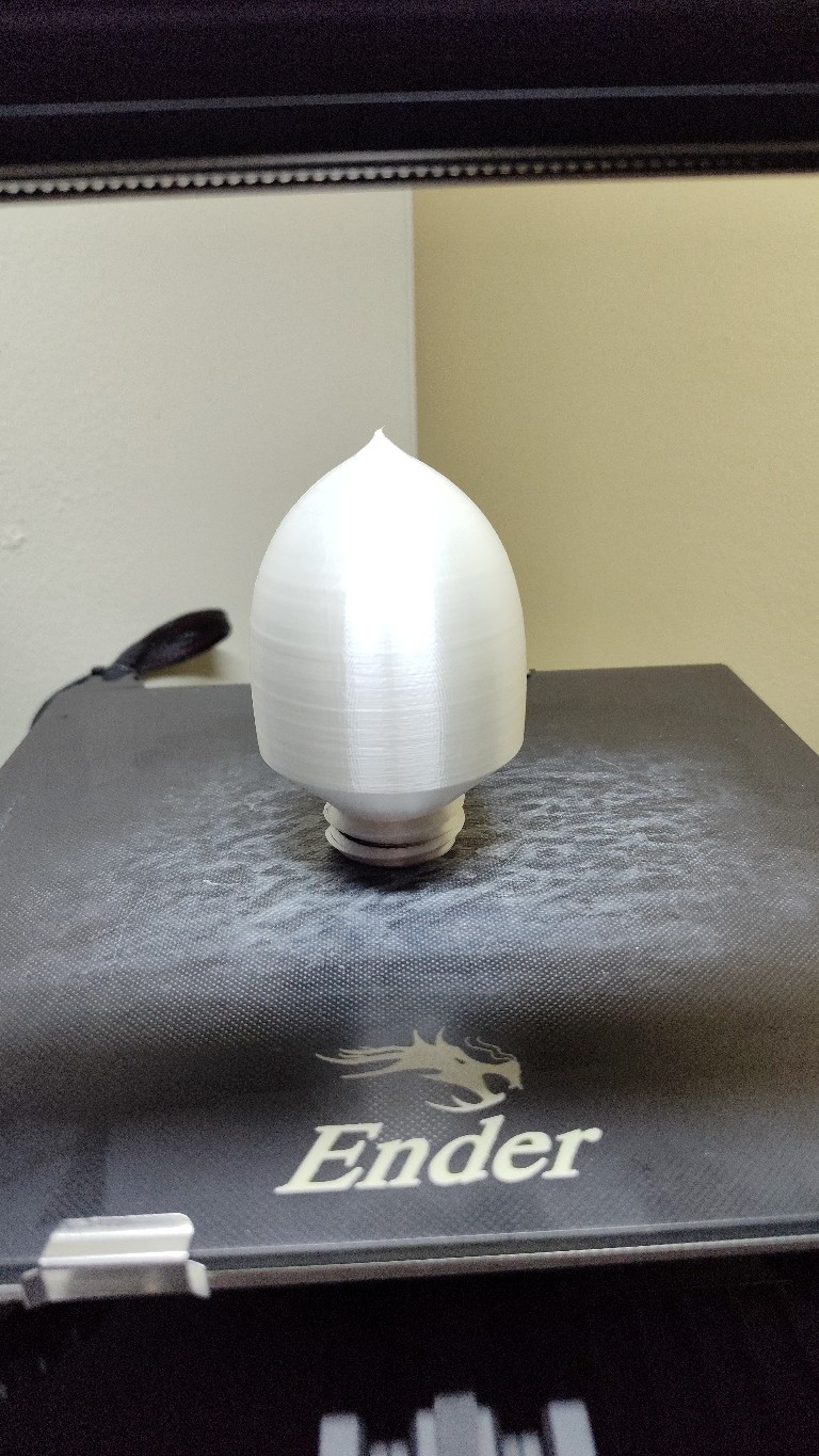 Ok. There's the lower part of the Acorn. Just need to print the top half, and paint! | Creality ...