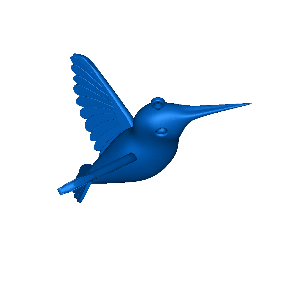 Free Characters & Creatures STL Download - hummingbird by Chikndady82