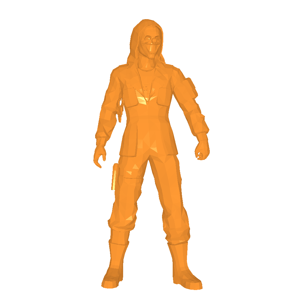 Free Characters & Creatures STL Download - red criminal by hack techies