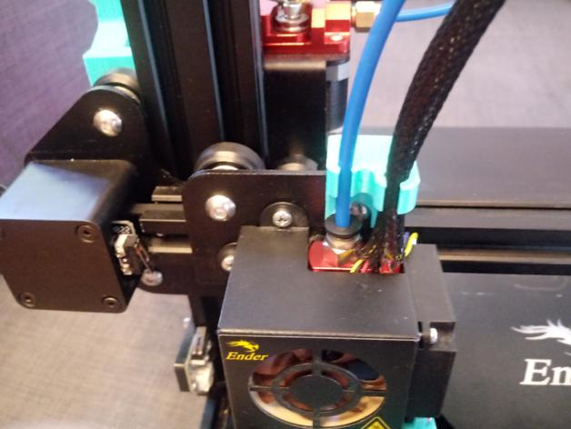 hotend bowden tube and cables holder | 3D models download | Creality Cloud