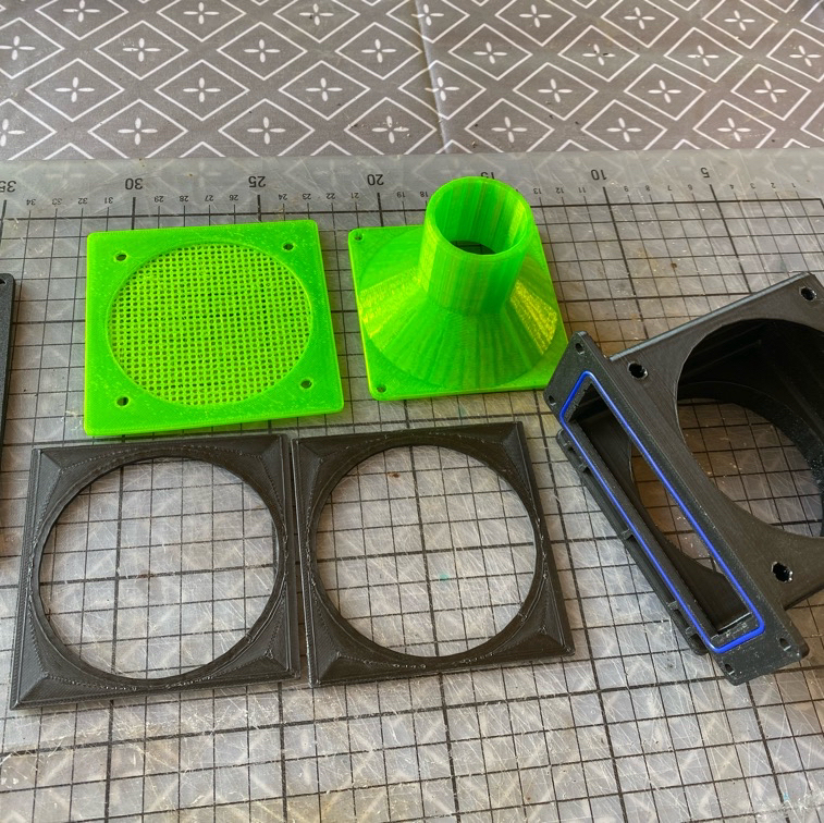 Free Other STL Download - Fan adapter with filter chamberby Vintage Culture