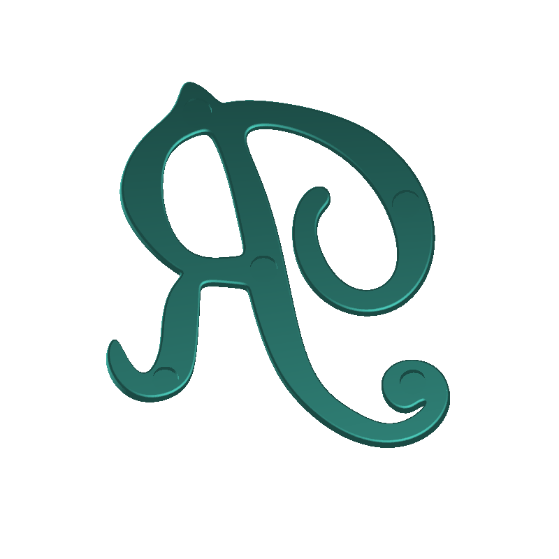 Free Home Decorations & Ornaments STL Download - Fridge Magnet letter R ...