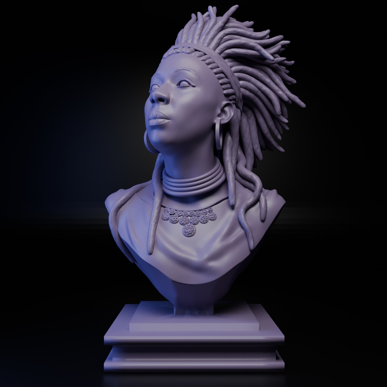 African Rasta Woman | Creality Cloud