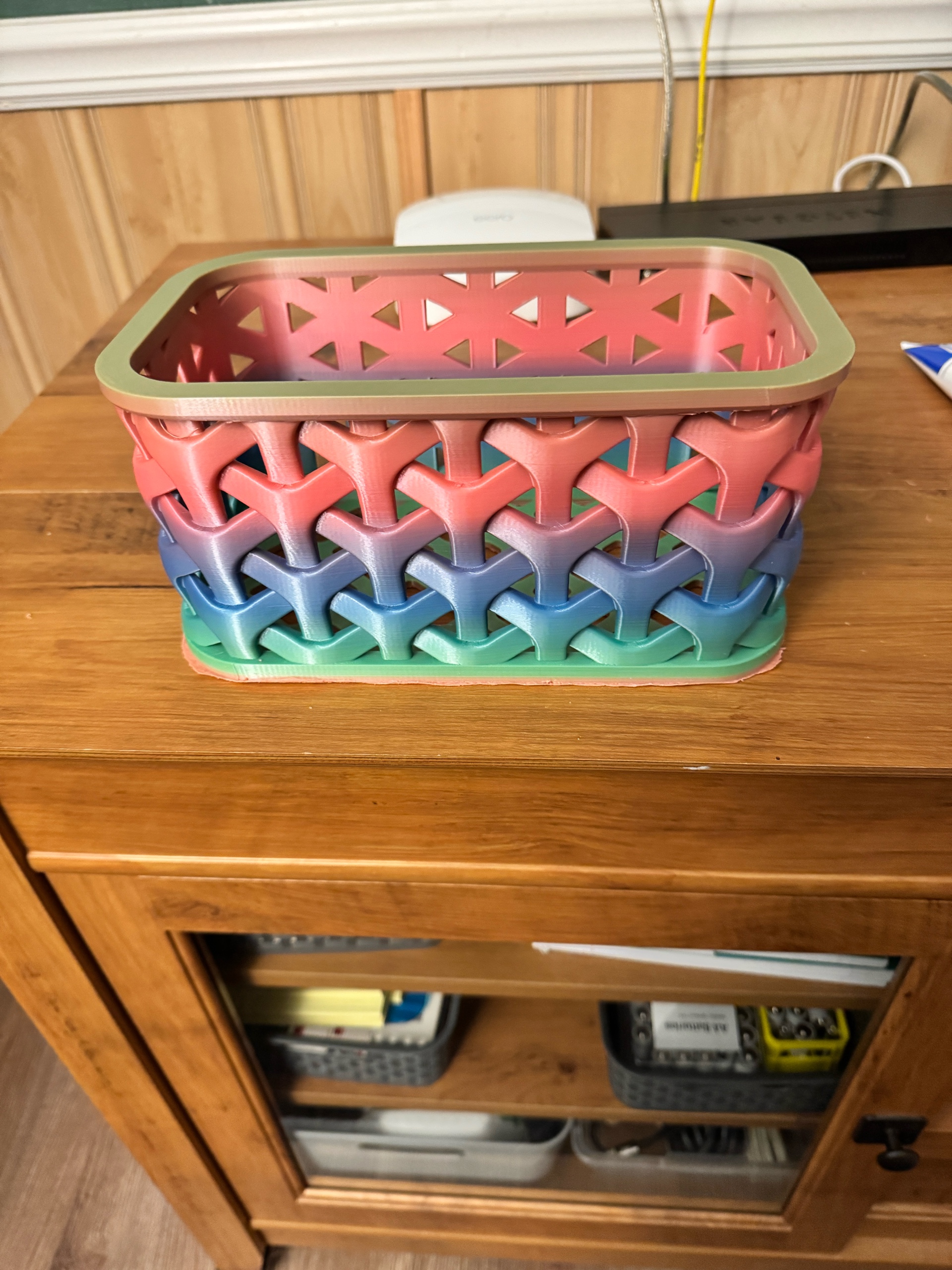 This was increased from the orginal size for what I wanted it for to hold top Ramen packages ...