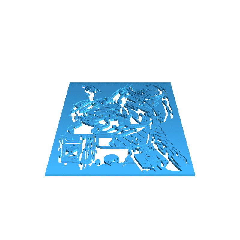 Free Digital Art STL Download - Predator stencil 2by SMT_M 🦊