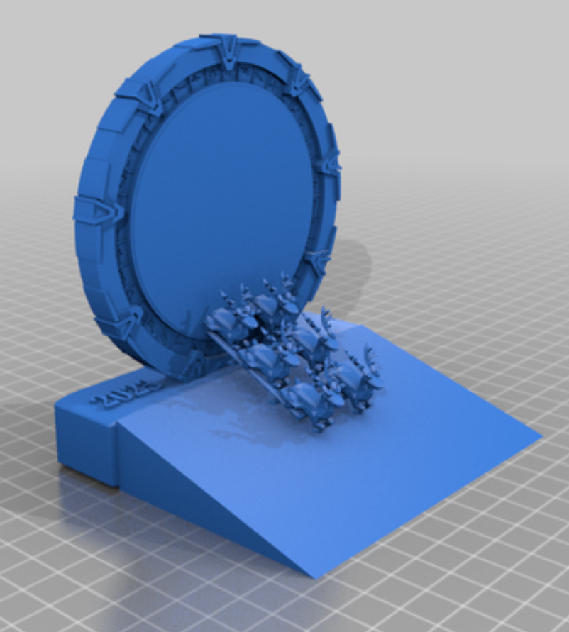 I have designed some Christmas models stargate Christmas that’s how he ...