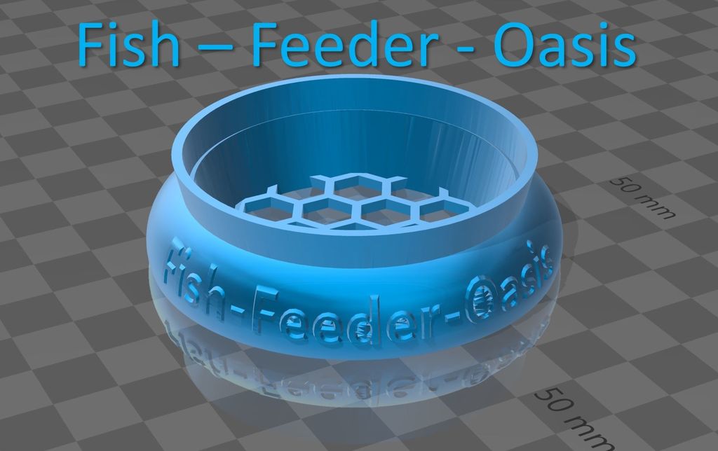 Fish Feeder Oasis - Keeps Food in One Place | 3D models download ...