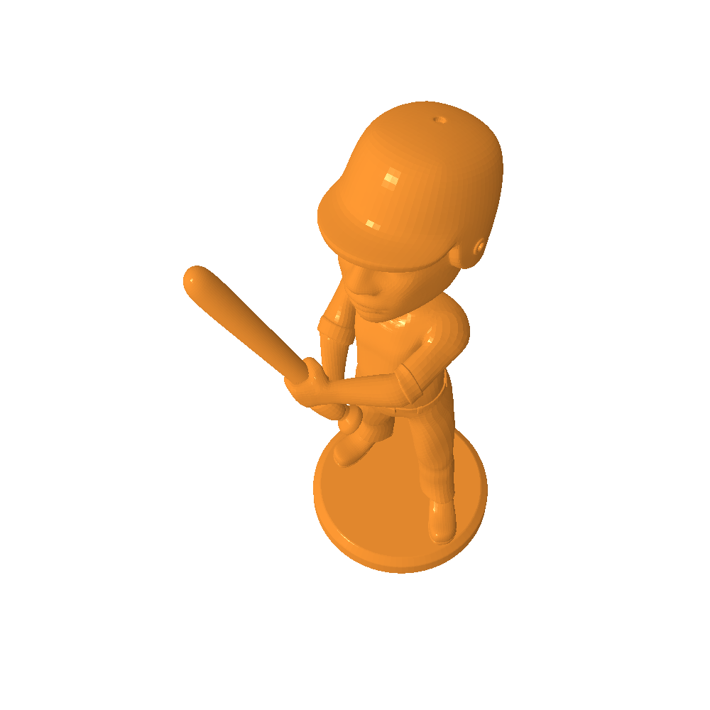 Free Characters & Creatures STL Download - baseballby jeff1234