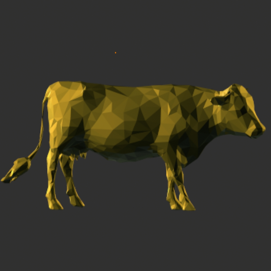 Characters & Creatures STL Download - cow simple model by Ronit mahida