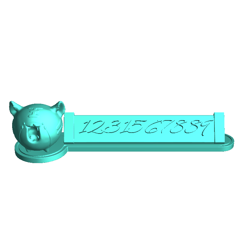 Free Digital Art STL Download - number plateby Dolly Garg