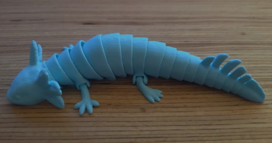 3D Printed Axolotl Model Collection