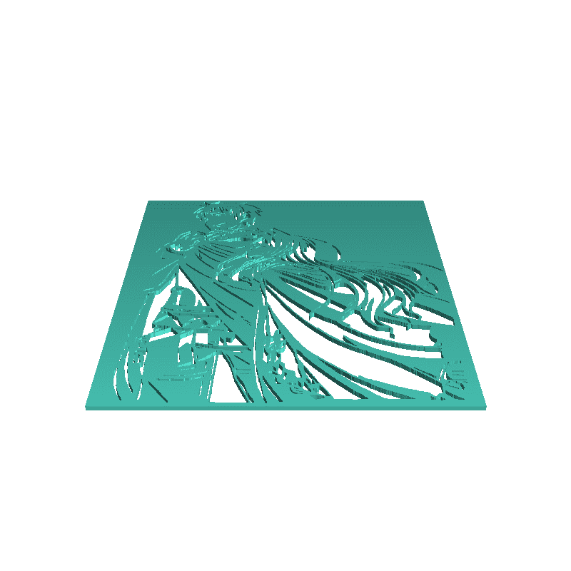 Free Digital Art STL Download - Spice and Wolf stencilby SMT_M 🦊