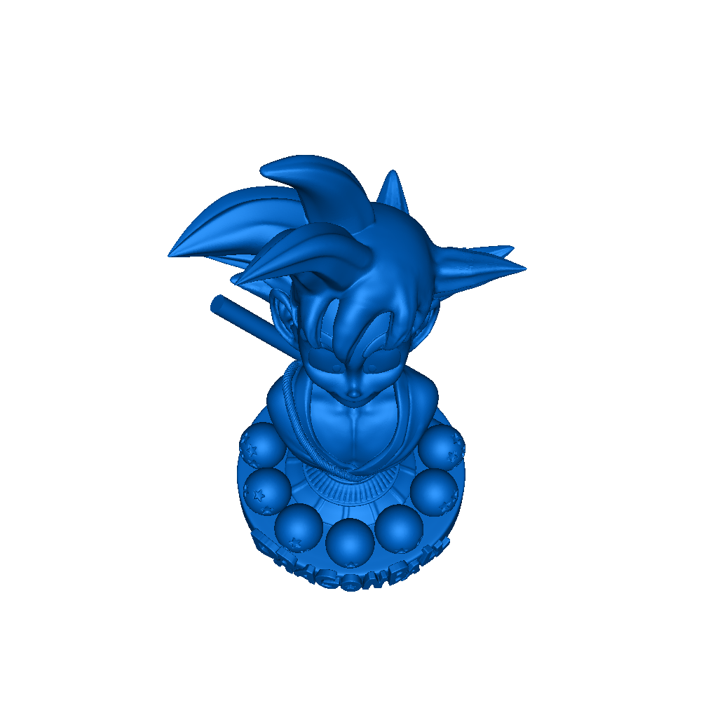 Free Characters & Creatures STL Download - goku free support by Ricardo ...