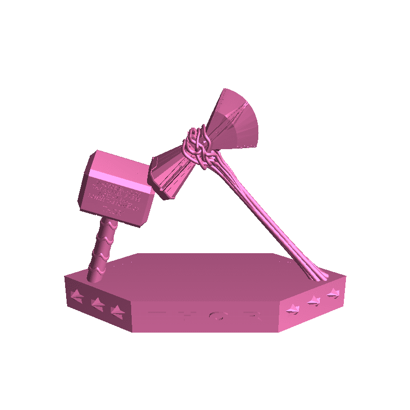 Free Other STL Download - Mjolnir & Stormbreaker Display.by Eric Williams