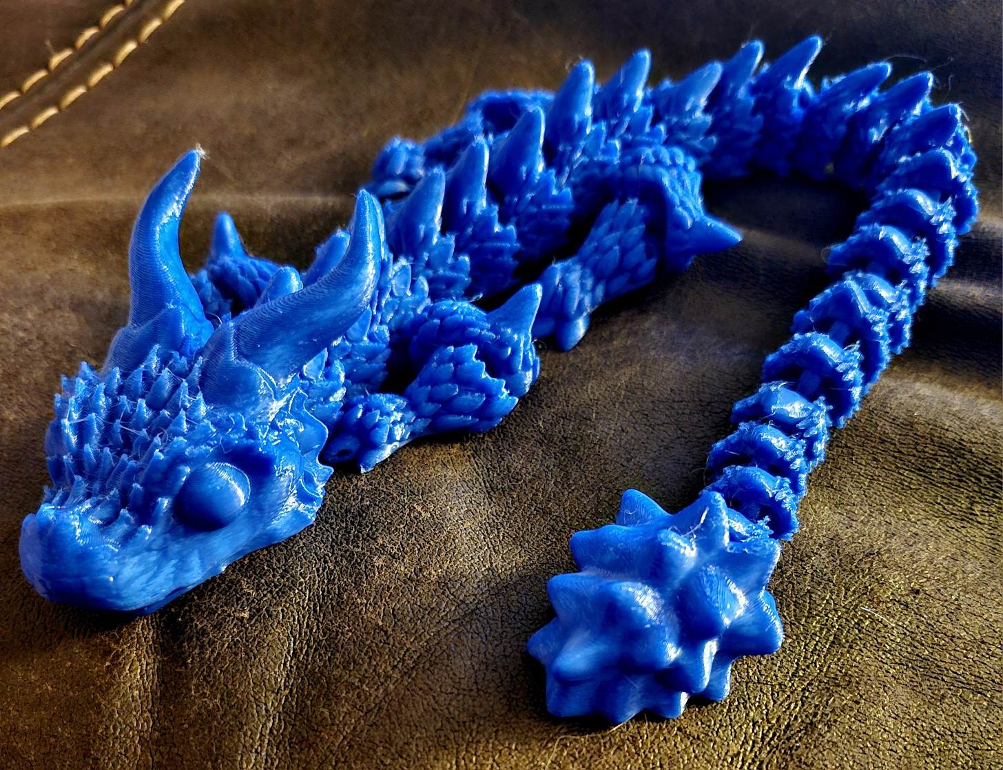 Dragon in blue filament. This was a nine hour print. | Creality Cloud