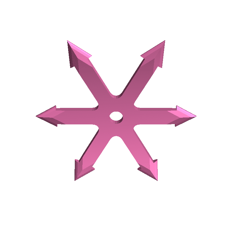 Free Board Games & Card Games STL Download - Ninja Star v2by Sharpie0562
