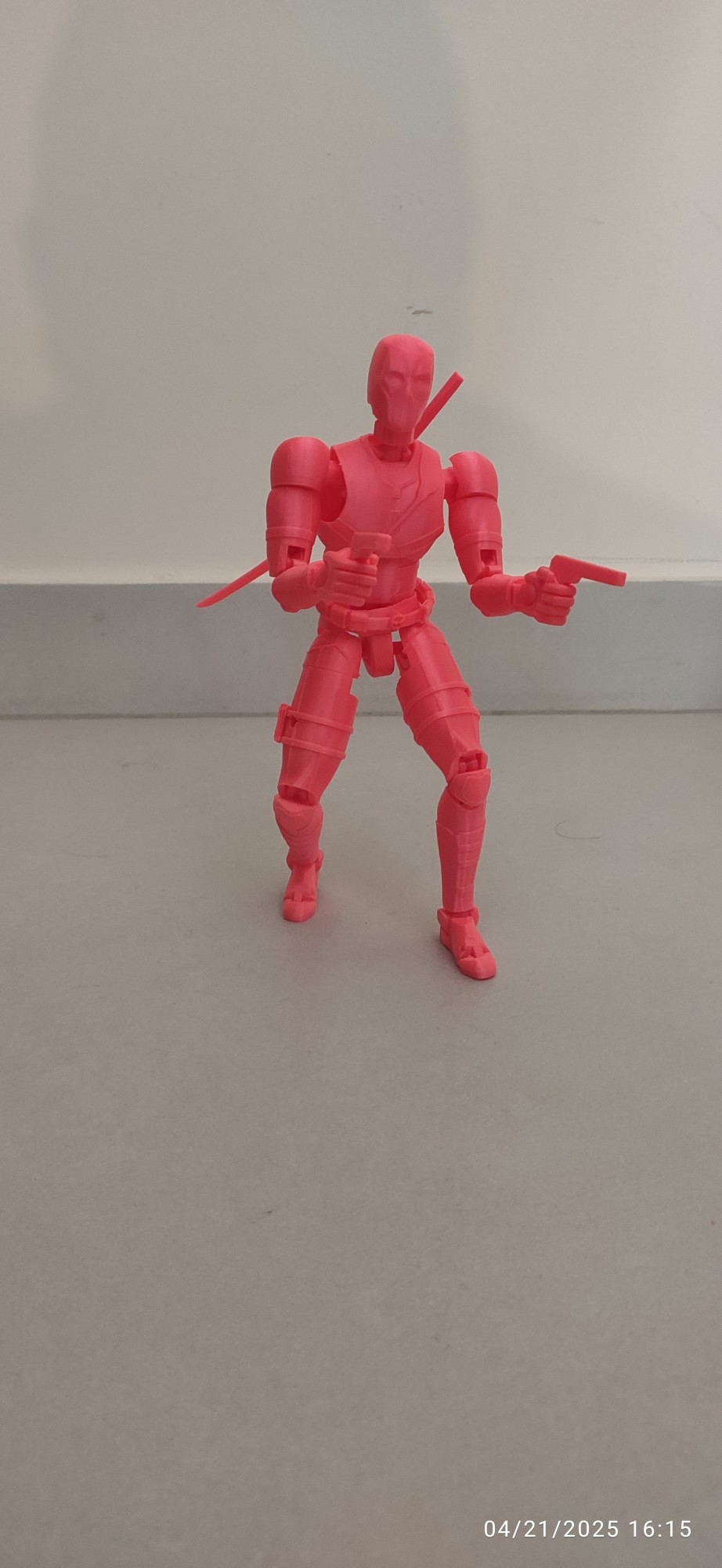 My first attempt to print a dummy 13 model. Loved the size of it ...
