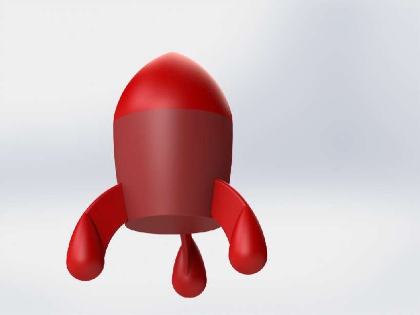 Mini Rocket Container Storage Tintin Fan Art | 3D models download ...