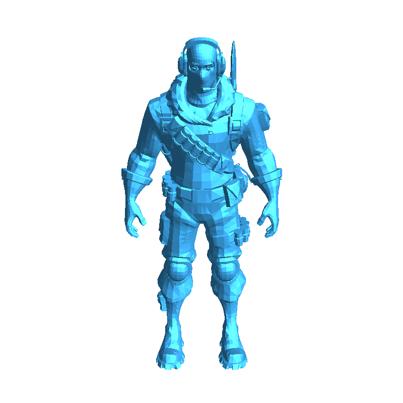 Free Characters & Creatures STL Download - fortnite 1by Sebbbbb