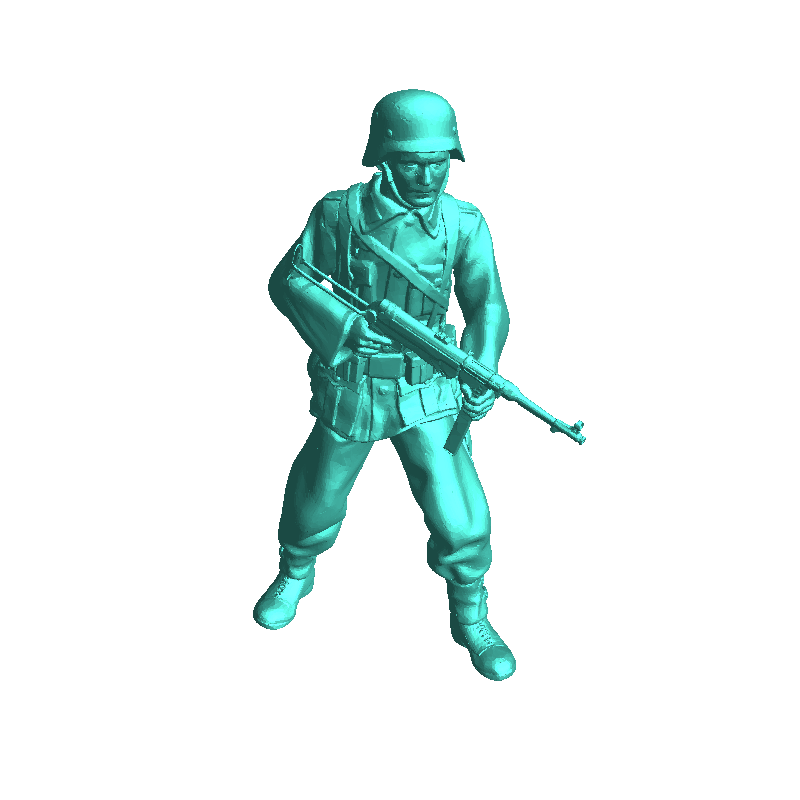Other STL Download - Set of five German WW2 infantry troops (with MP40 ...