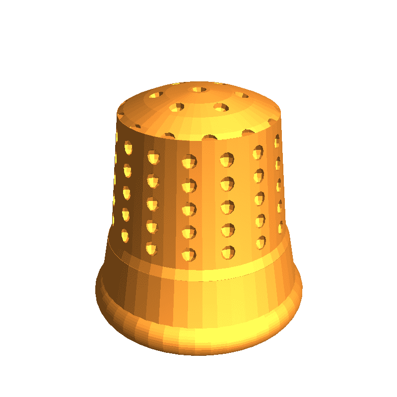 Free Home Decorations & Ornaments STL Download - My Customized Thimble ...