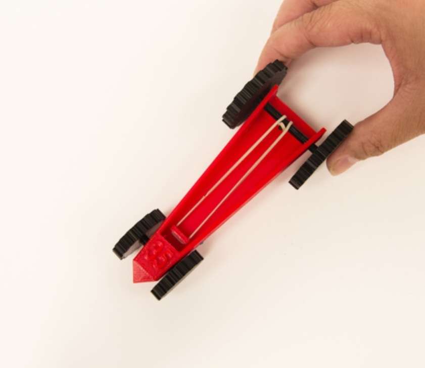 Rubber Band Powered Car | 3D models download | Creality Cloud