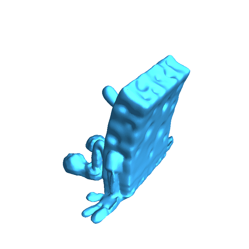 Free Characters & Creatures STL Download - SpongeBobby Red Wolf Luca011