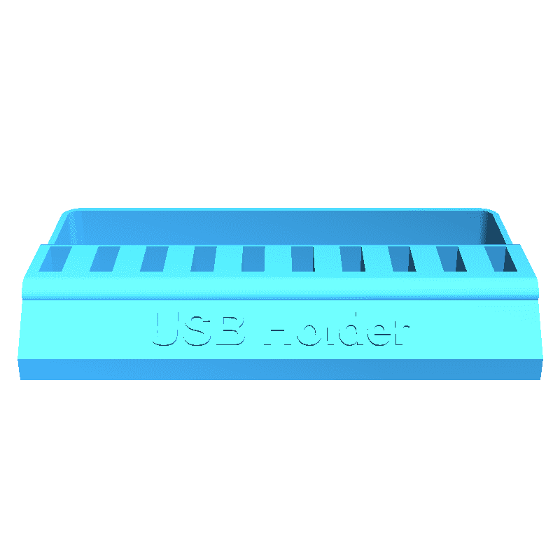 3D Printer Files | 3MF File | USB Holder with box at back | Creality Cloud