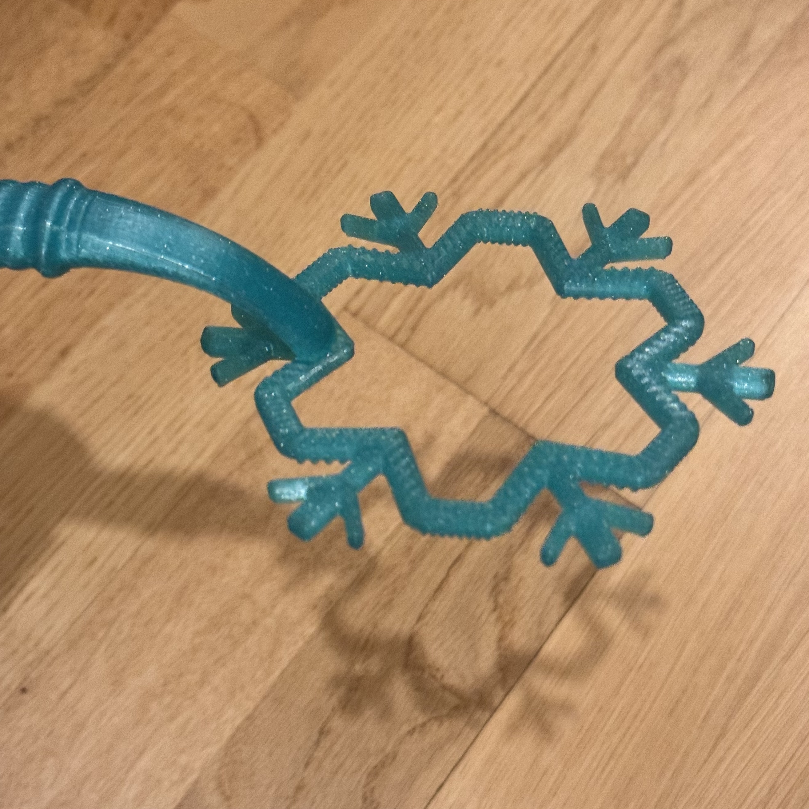 Snowflake bubble wand | 3D models download | Creality Cloud