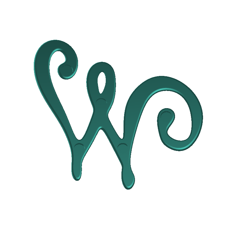 Free Home Decorations & Ornaments STL Download - Fridge Magnet letter W ...