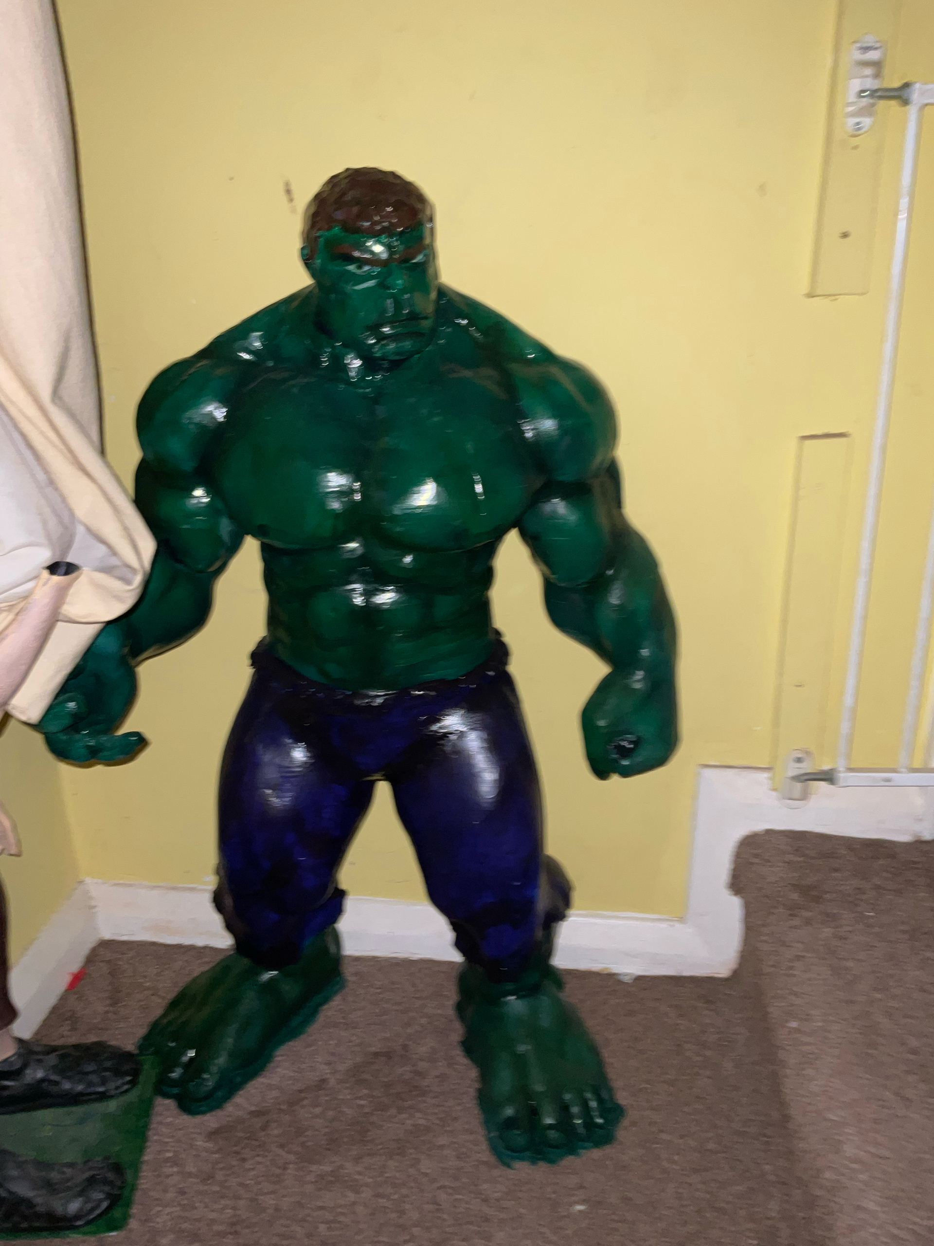 The hulk big fella I did him big but could off bean bigger but he sits ...