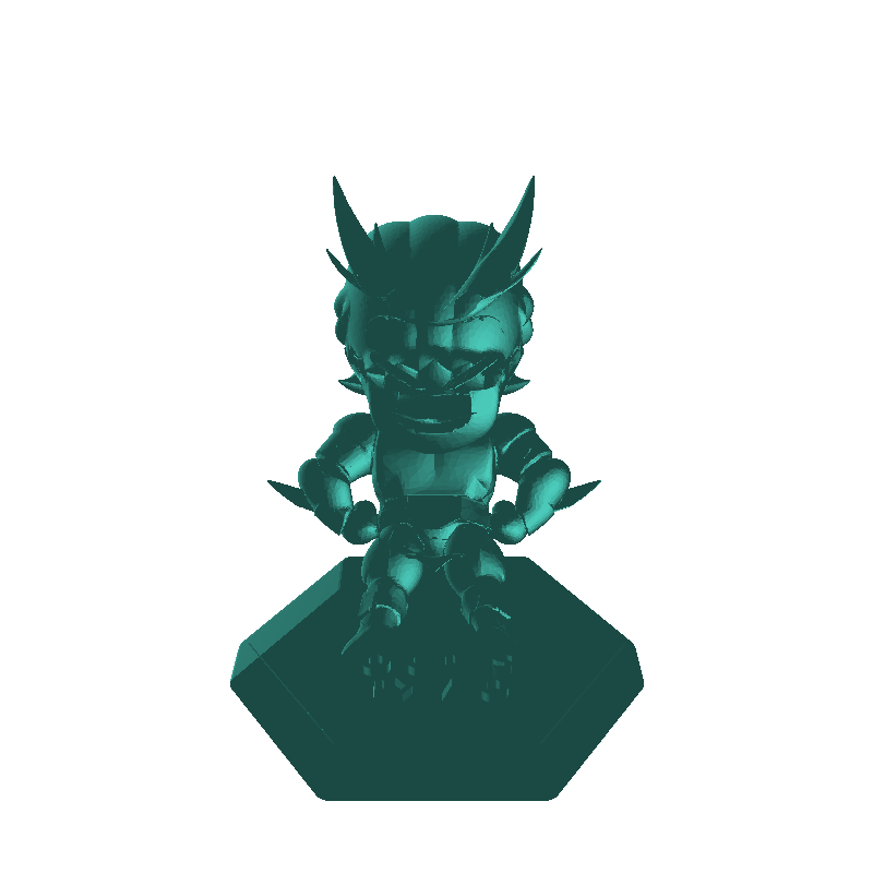 3D Printer Files | 3MF File | CHIBI ALL MIGHT 3D MODEL | Creality Cloud