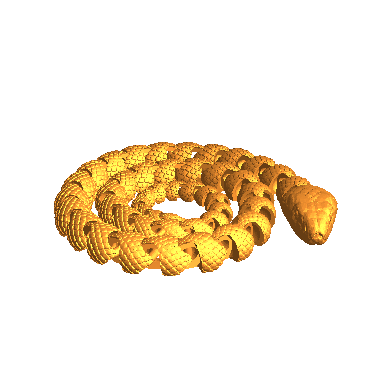 Free Digital Art STL Download - snake with scalesby WAYNE HENNEBERGER