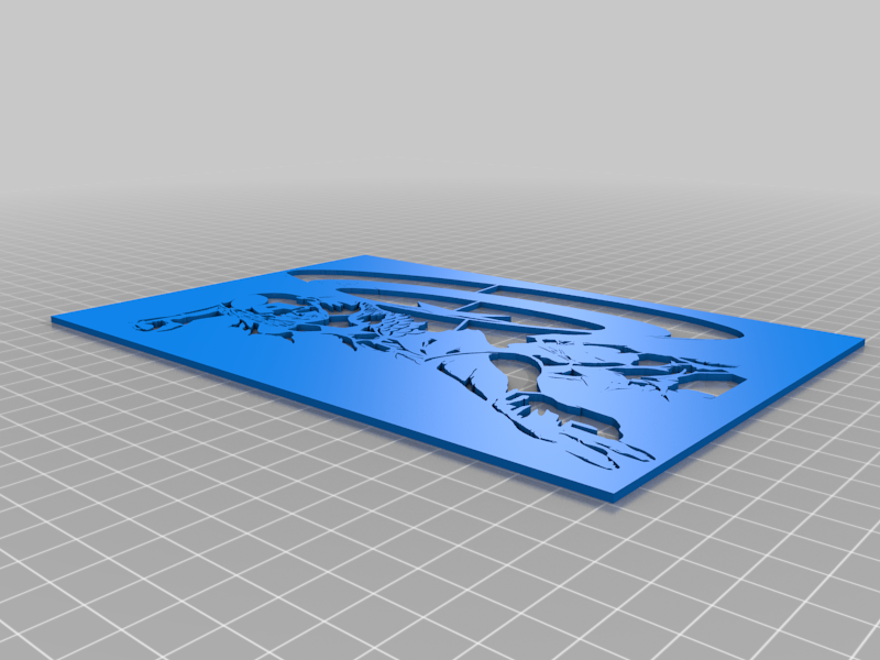 Captain America stencil 9 | 3D models download | Creality Cloud