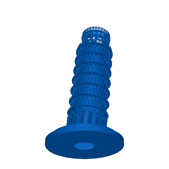 무료Digital ArtSTL 다운로드 -leaning tower of Pisa - Chris Littrell