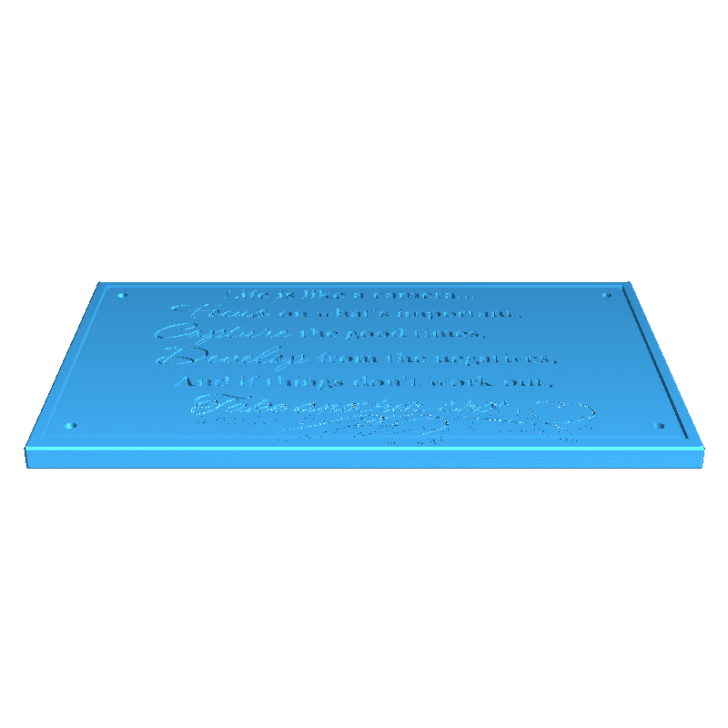 Camera Plaque | 3D models download | Creality Cloud