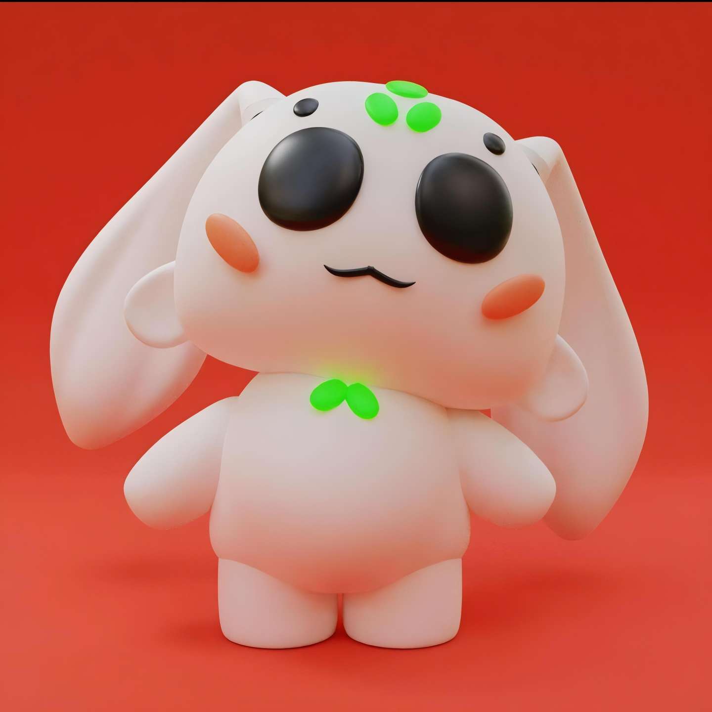 Cute Rabbit,Cute plant,Dwarf Buddy,Cute Luna ghost and kirby | 3D ...