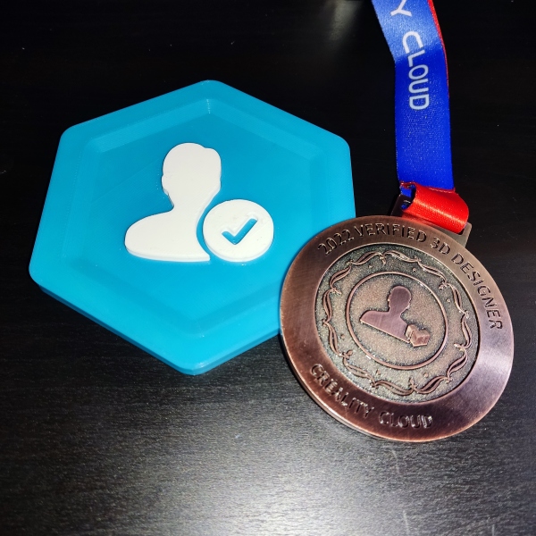 I finally printed the Verified Designer Token I designed a while. For ...
