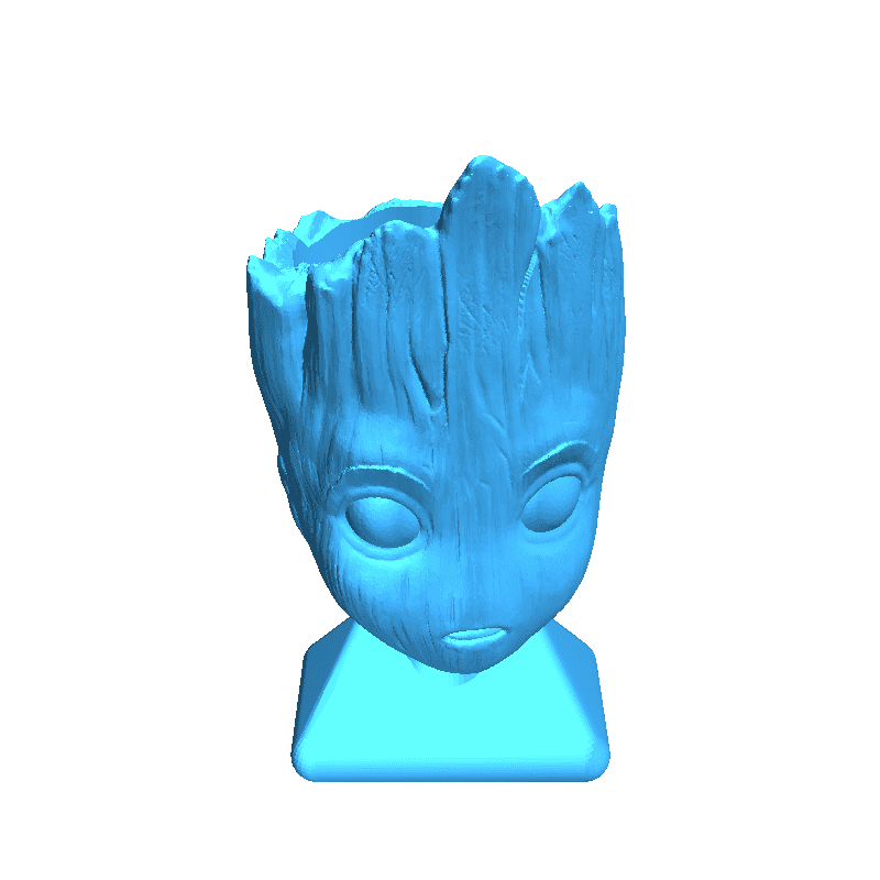 Free Digital Art STL Download - groot head planterby Qpwr88