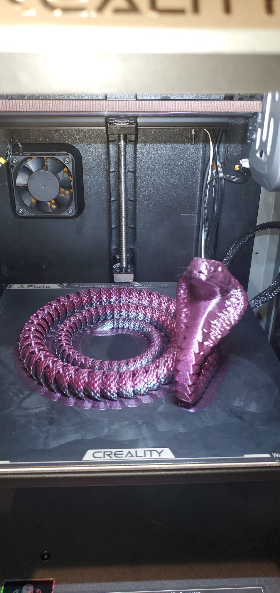 This cobra is spectacular. It came out beautifully. I used black forge ...