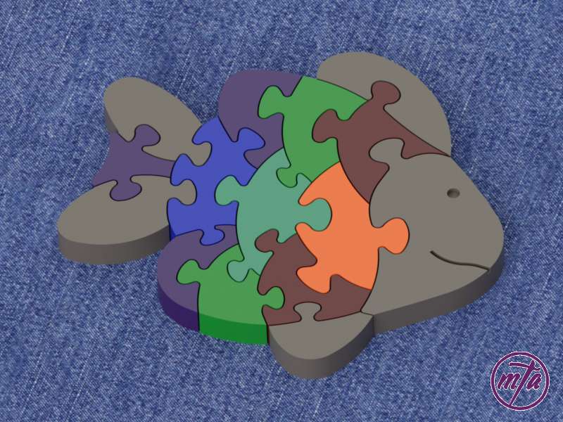 puzzle fish | 3D models download | Creality Cloud