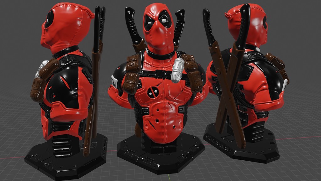 Deadpool Multicolour Remix for MMU and Palette | 3D models download ...