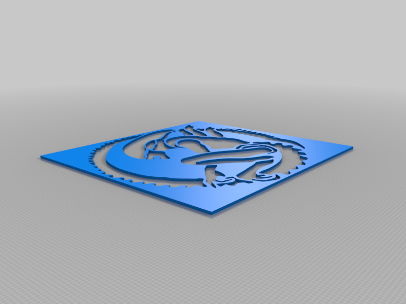 Free Digital Art STL Download - Alien Stencilby SMT_M 🦊