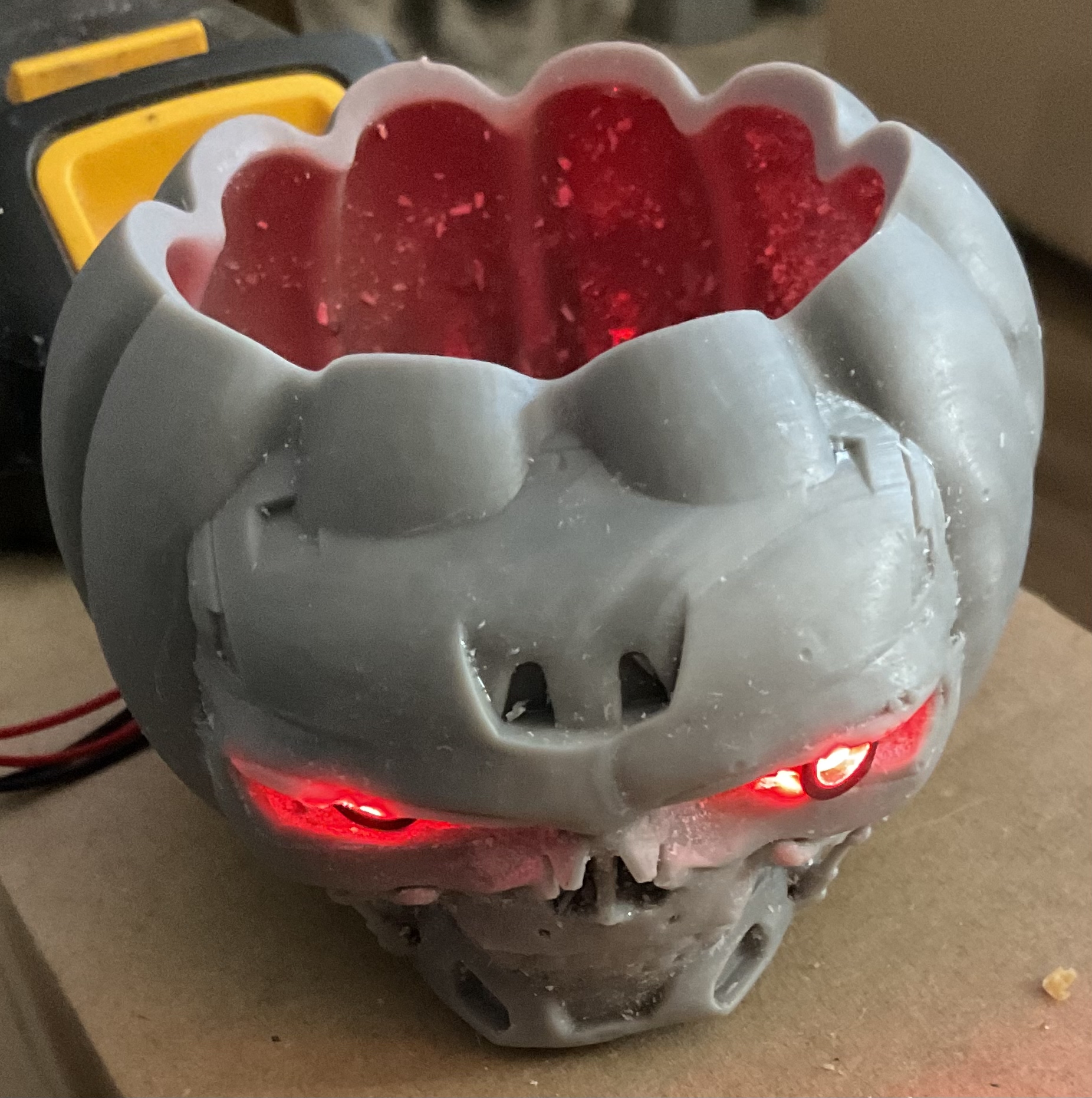 Terminator pumpkin with open eyes | 3D models download | Creality Cloud