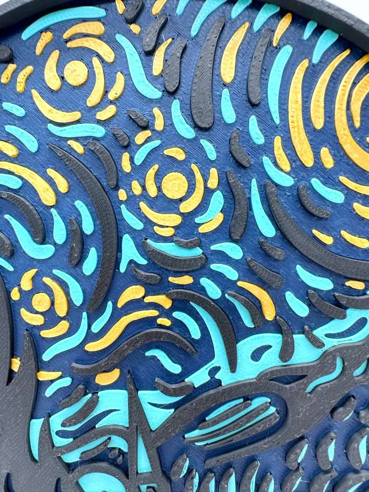 Free Digital Art STL Download - Starry Night by Catalina (Akirodim)