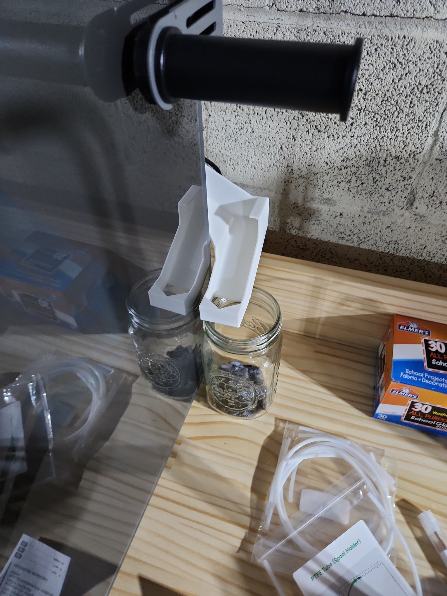 I've printed the chute and door so far in PLA because it's all I have ...